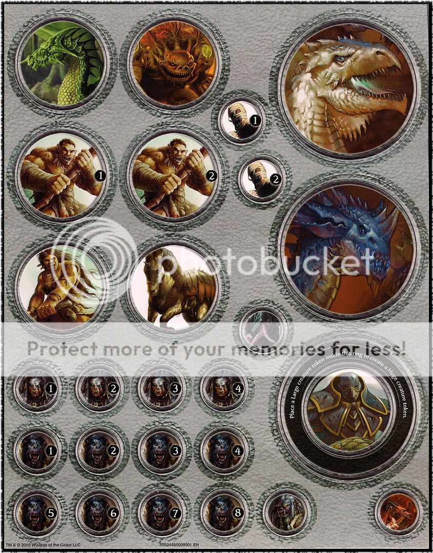 D&D MONSTER MIX 6 TOKENS SET (Huge White & Blue Dragons +) Dungeons ...
