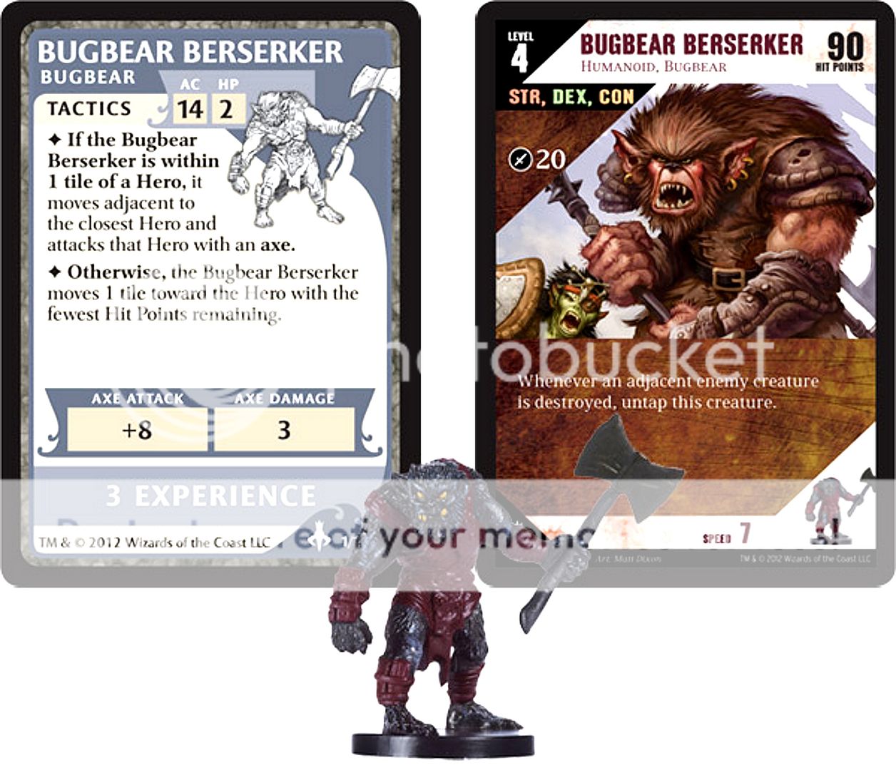 D&D mini BUGBEAR BERSERKER Tyranny of Goblins #1 Dungeons & Dragons ...